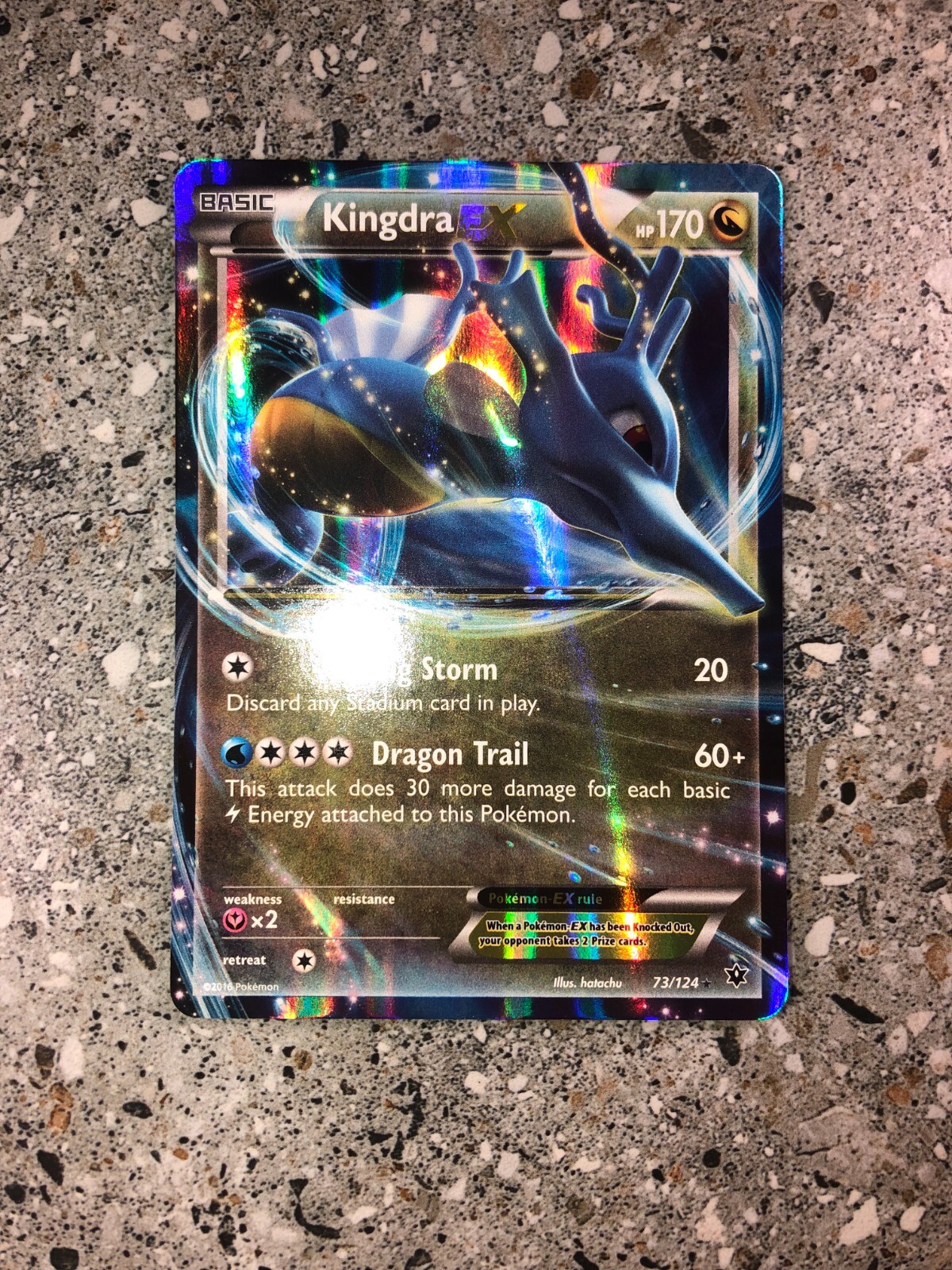 Pokemon TCG Cards Kingdra EX 73/124 Fates Collide Ultra Rare NM-M ...
