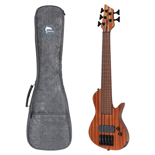 Batking Travel Mini Electric Bass Guitar Without Fret Only Fret Line | eBay
