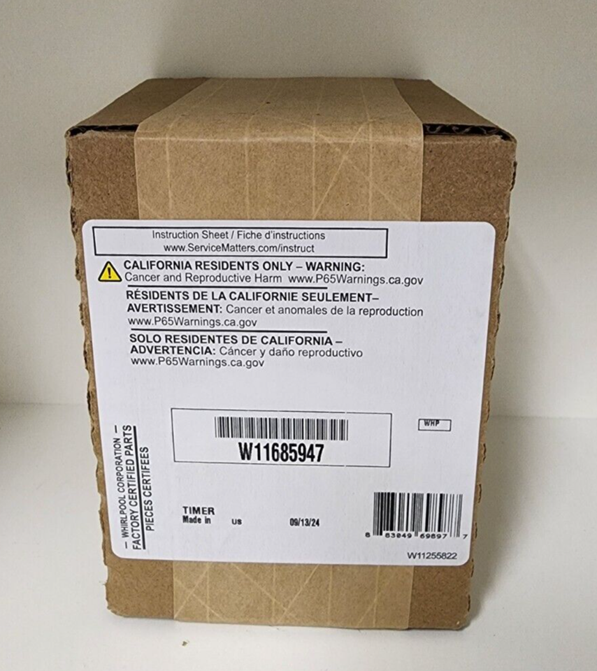 Genuine OEM Whirlpool Dryer Timer W11685947 New | eBay