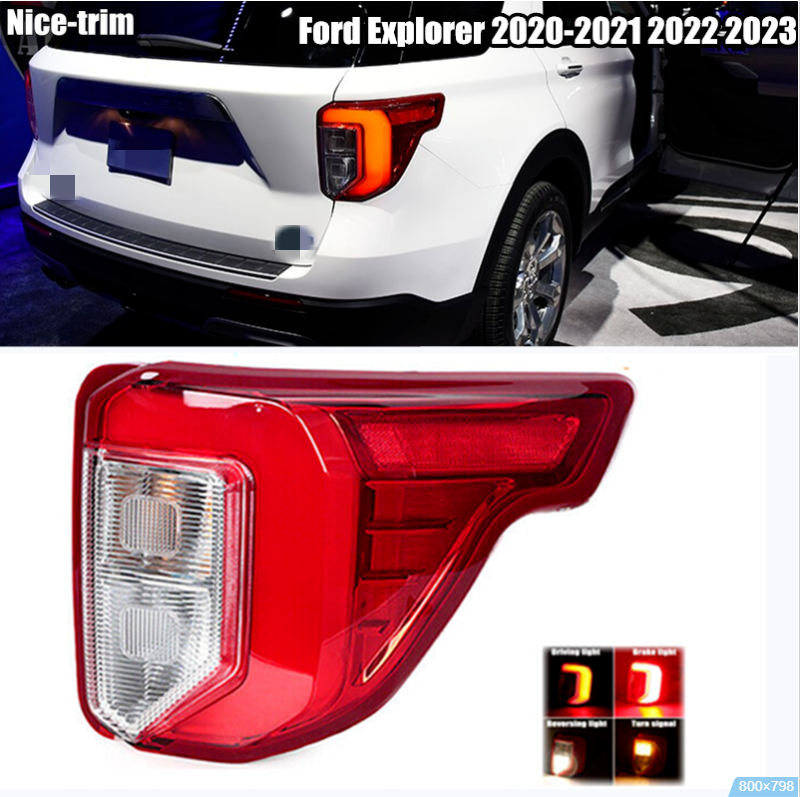 Righr Tail Light For Ford Explorer 2020-2023 LED Rear Taillamp ...