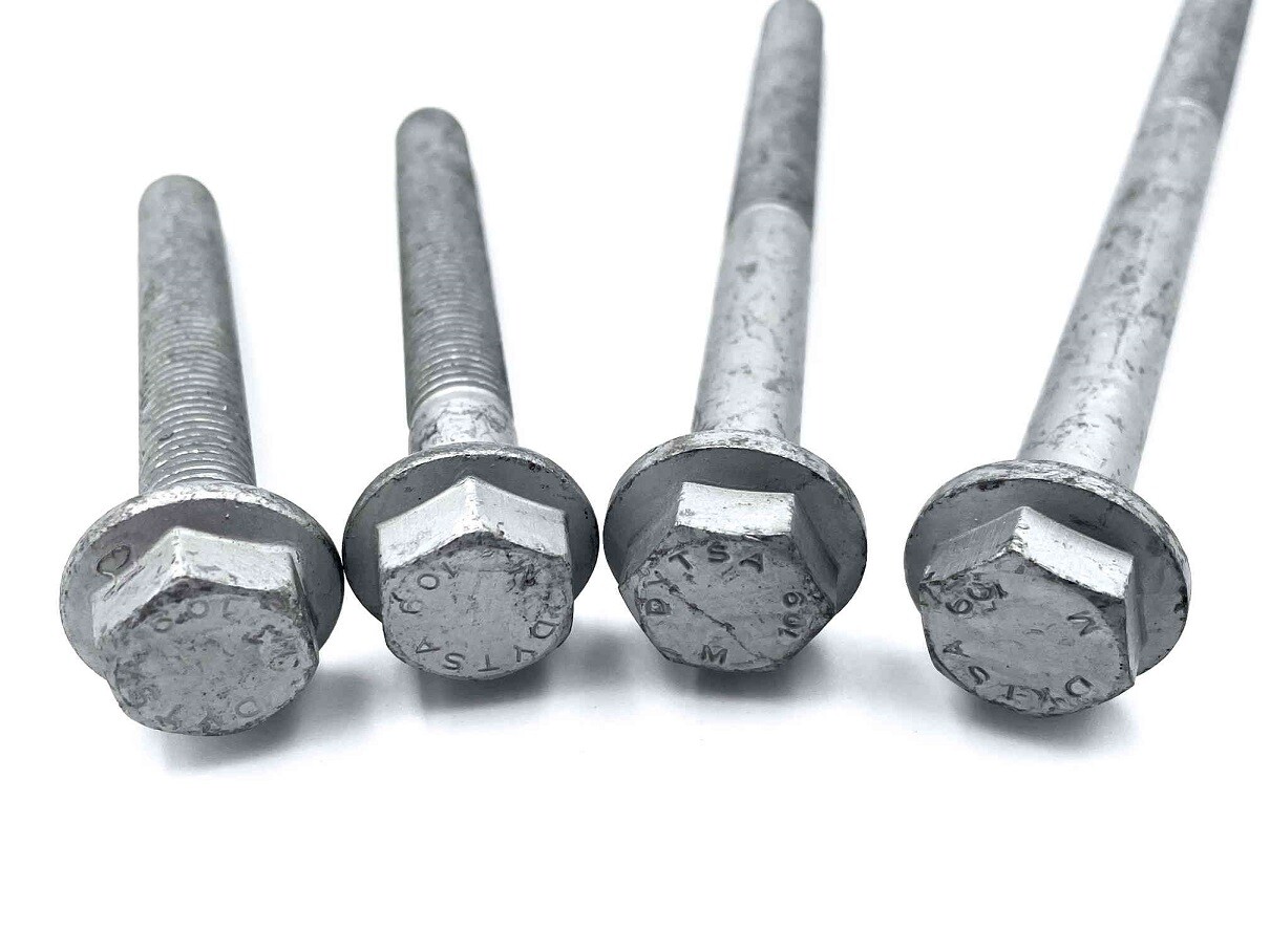 5 St. Bundschraube M12x140 10.9 (M12x1,5x140) Zinklamelle ,Sondergröße ...