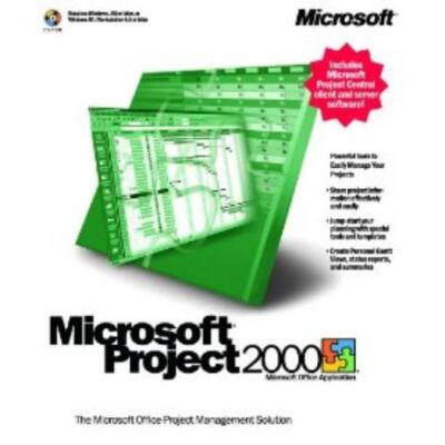 MS Project 2000 PC CD plan track manage schedule development business ...