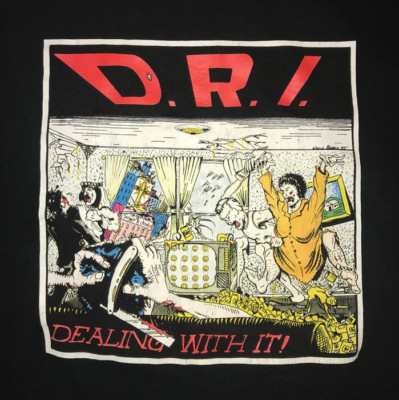 Rare Dirty Rotten Imbeciles Deal With It Cotton Black Men S-234XL T ...