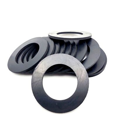 1 1/2" ID Rubber Flat Washers 2 1/2" OD Heavy Duty 1/8" Thick XL Gasket ...