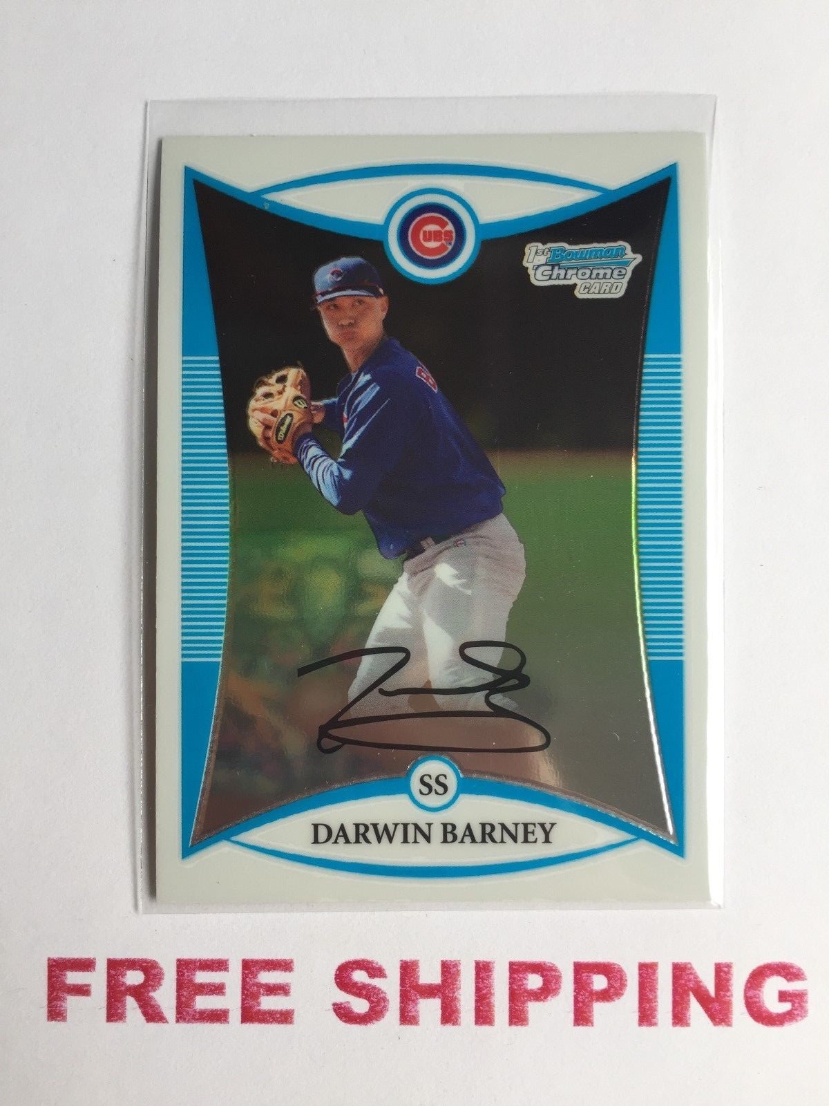 2008 Bowman Chrome RC Card #BCP197 Darwin Barney MLB Chicago Cubs | eBay