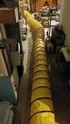 Americ 25 ft. Ventilation Duct with 12" Dia., Black/Yellow, P/N 1125 | eBay