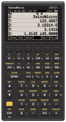 SwissMicros DM42n Precise Programmable RPN Calculator - HP-42S Clone | eBay