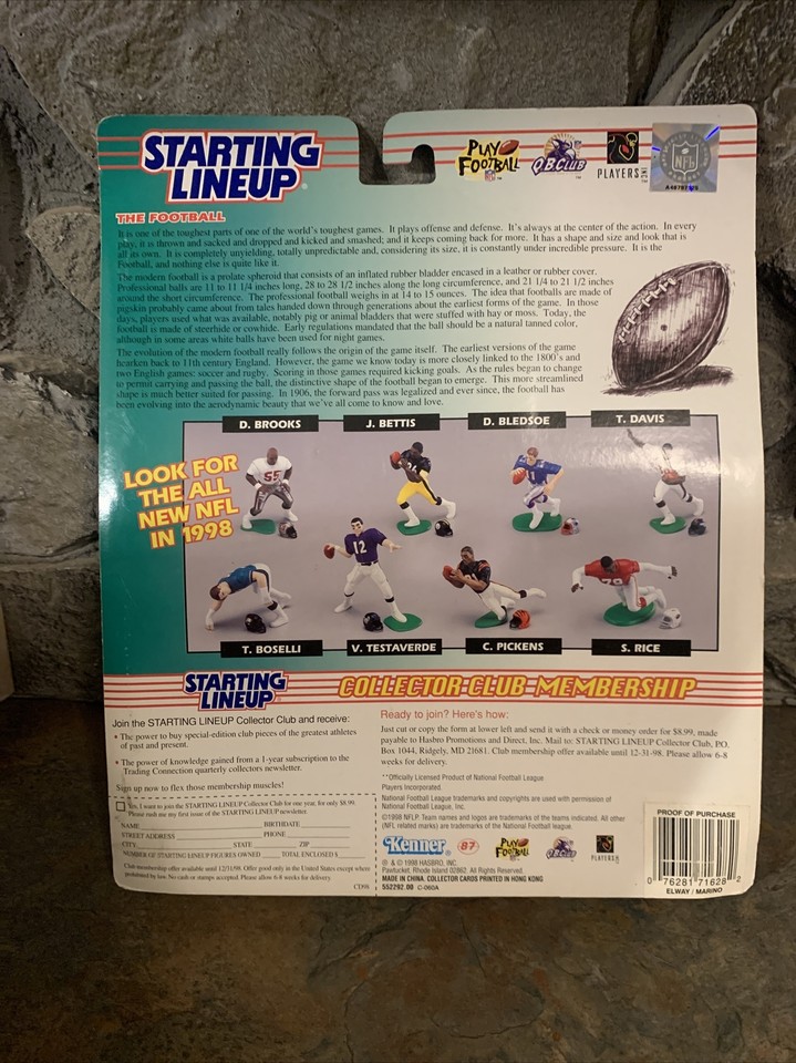 1998 Kenner Starting Lineup Classic Doubles • John Elway & Dan Marino ...