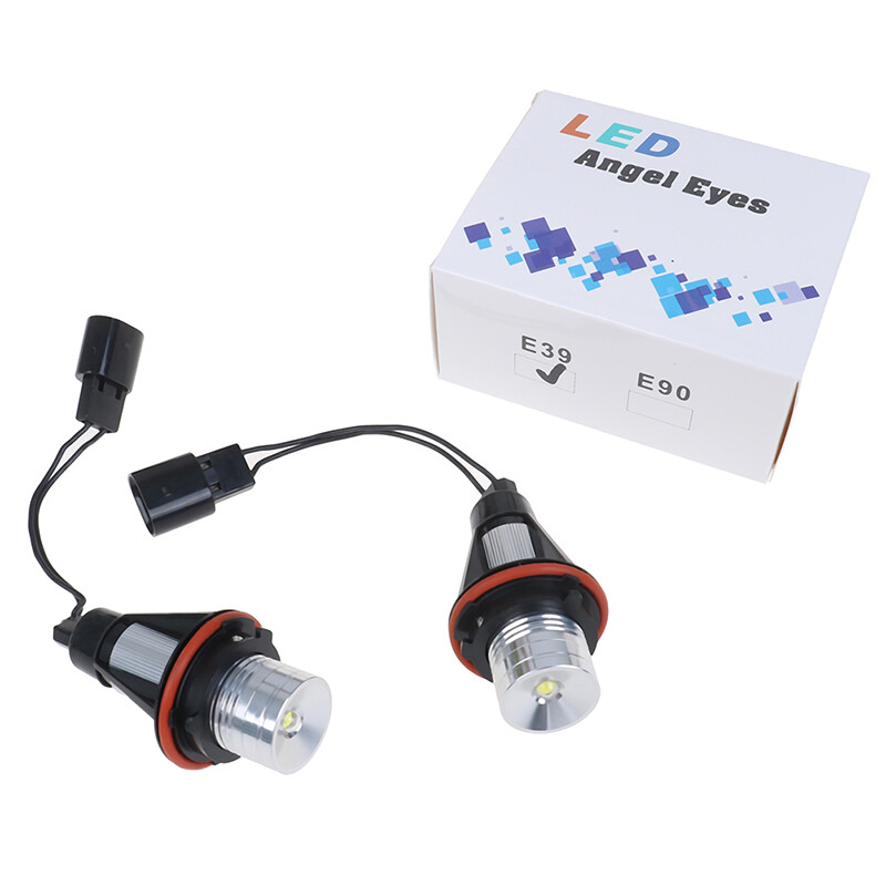 2Pcs LED Angel Eyes Marker Lights Bulbs For E39 E53 E60 E61 E63 E64 E65 ...