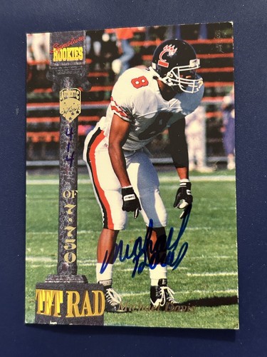 Michael Davis Football Auto 1994 Signature Rookies Tet Rad '94 ...