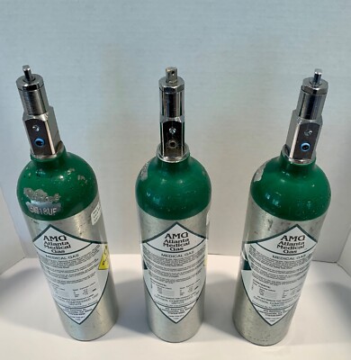 MEDICAL OXYGEN CYLINDER M6-B (LOT-3) PORTABLE "OUT OF TEST" EMPTY 870 ...