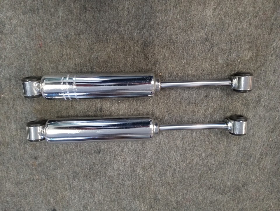 Hot Rod Short Gas-Filled Tube Shocks, Chrome Plated, Hotrod Ford Street ...