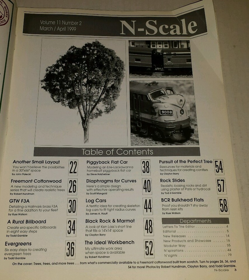 N - Scale Magazine March / April 1999 | eBay