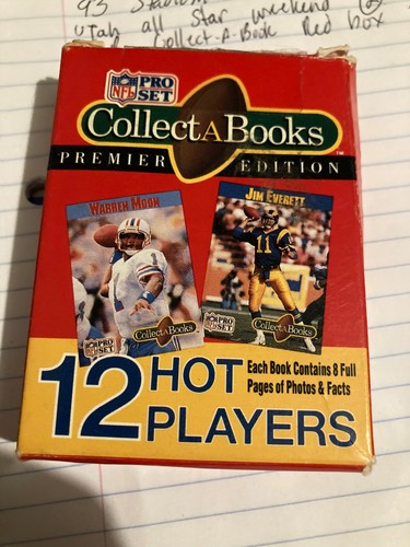 NFL Pro Set Collect A Books Premier Edition 12 Hot Players 1990 Series ...