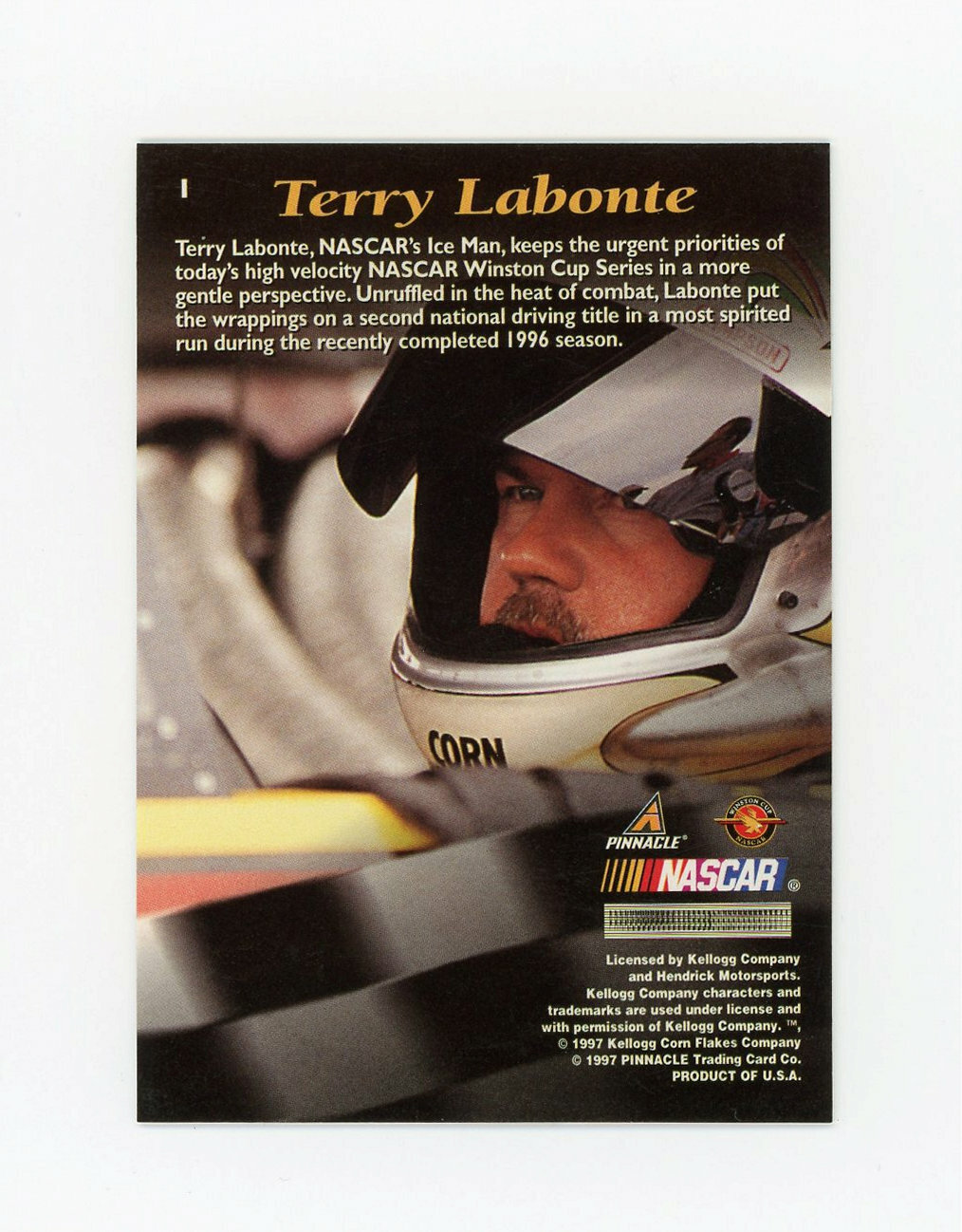 1997 Pinnacle Mint - Terry Labonte #1 Silver for sale online | eBay