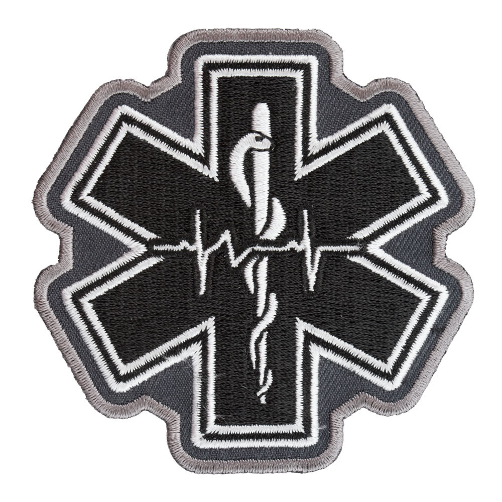 Star Of Life Black Pulse Patch, Medical Profession Patches | eBay