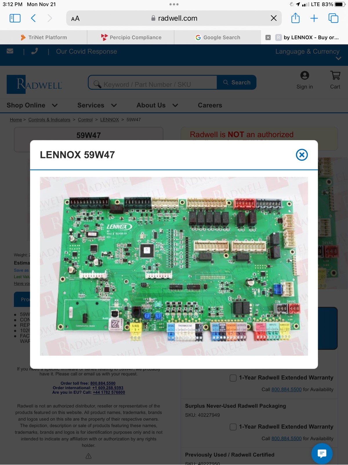 Lennox 59W47 102630-01 M2 Unit Controller Replacement Kit | eBay