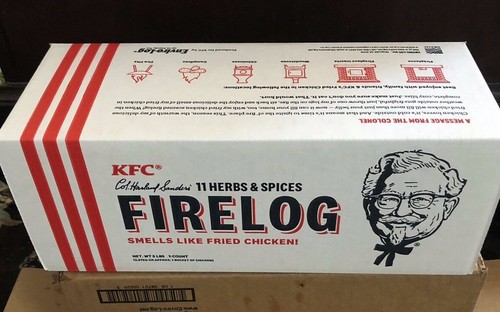 KFC Fire Log Sold Out NIB Enviro Log Gift Kentucky Fried Chicken 11 ...