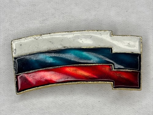 Russian Tri Color Flag Beret Pin Badge US ARMY VET Bring Back From ...