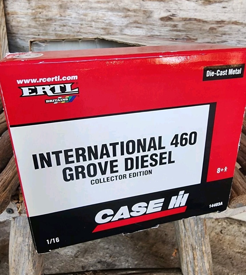 Ertl Diecast Case International 460 Grove Diesel Tractor, Scale 1:16 ...