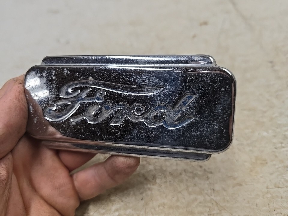 Original 1941 Ford Script Hood Trim Emblem 11C-16606-B | eBay