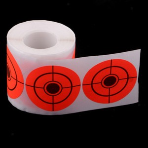 250pcs/roll Shooting Targets Orange Self Adhesive 5cm Paper Target ...