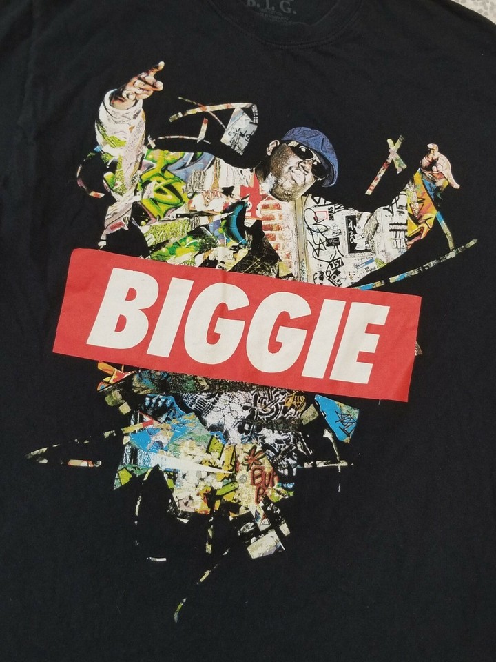 The Notorious B.I.G. Biggie T Shirt Medium Rapper Black | eBay