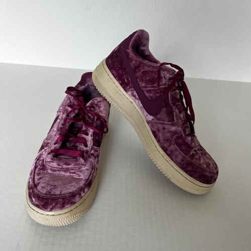 Nike Air Force 1 Low Sneaker Shoes Kids Sz 7Y Crushed Velvet Low Top ...