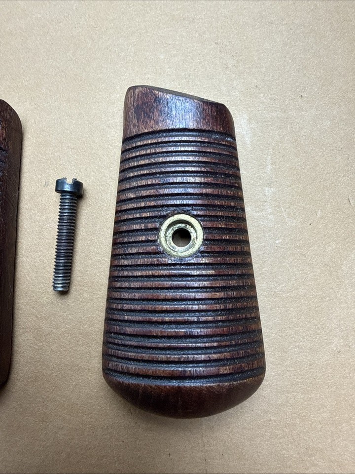 Mauser 1896 C96 Broomhandle 9x19 Pistol Reproduction Wood Grips with ...