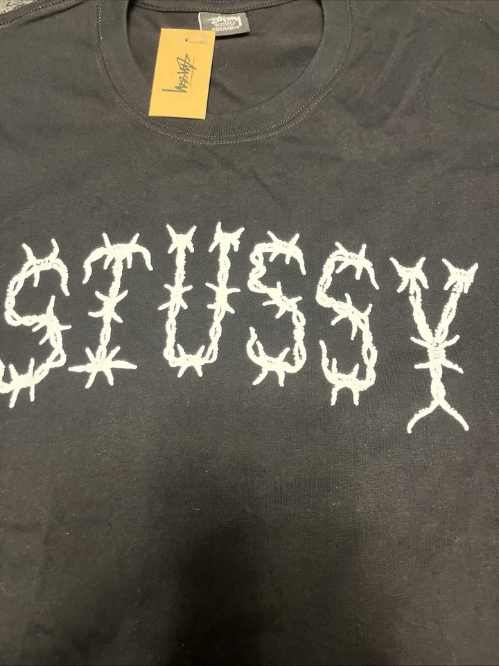 Stussy Basic Logo Black Tee Mens Size XL NEW | eBay