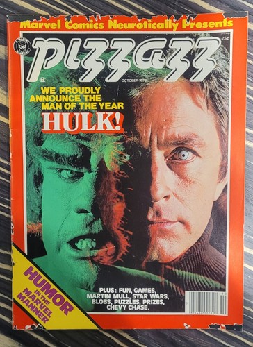 Pizzazz Magazine #13 October 1978 Lou Ferrigno Hulk Vintage | eBay