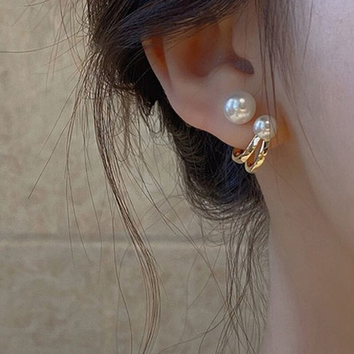 Fashion Pearl Earrings Basic Pearl Ball Drop Earrings Simple Piercing EarrATAU | eBay