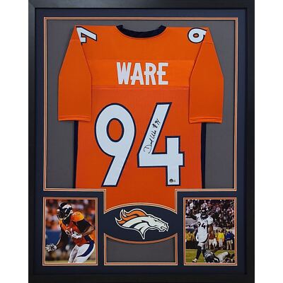 Demarcus Ware Framed Signed Jersey Beckett Autographed Signed Denver ...