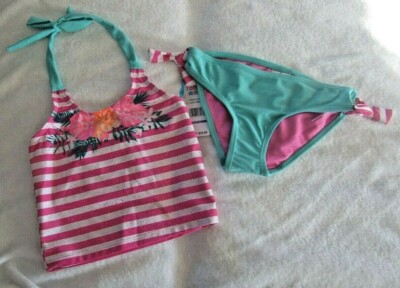 GIRLS SIZE 4-5 LIMITED TOO PRINTED TWO-PIECE SWIMSUIT TANKINI NWT | eBay