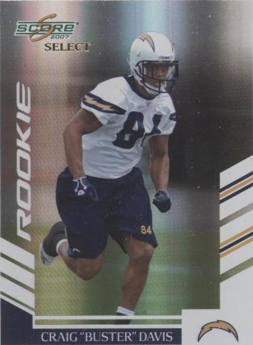 2007 Score Select - Rookie Craig Davis #344 /599 (RC) for sale online ...