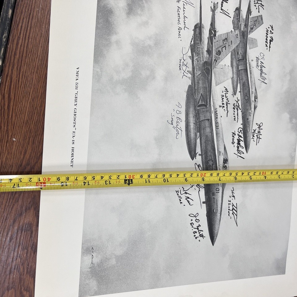 VMFA 531 Grey Ghosts 16x20 R.G. Smith Print - F/A-18 Hornet - Rare ...