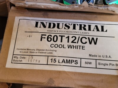 F60T12/CW 60" 50W Single Pin Cool White Instant Start Bulb 10 bulbs ...