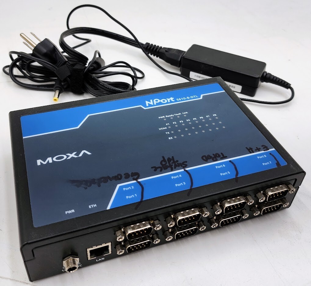 Moxa NPort 5610-8-DTL V1.0.1 Serial Device Server MSIP-REM-MXA ...