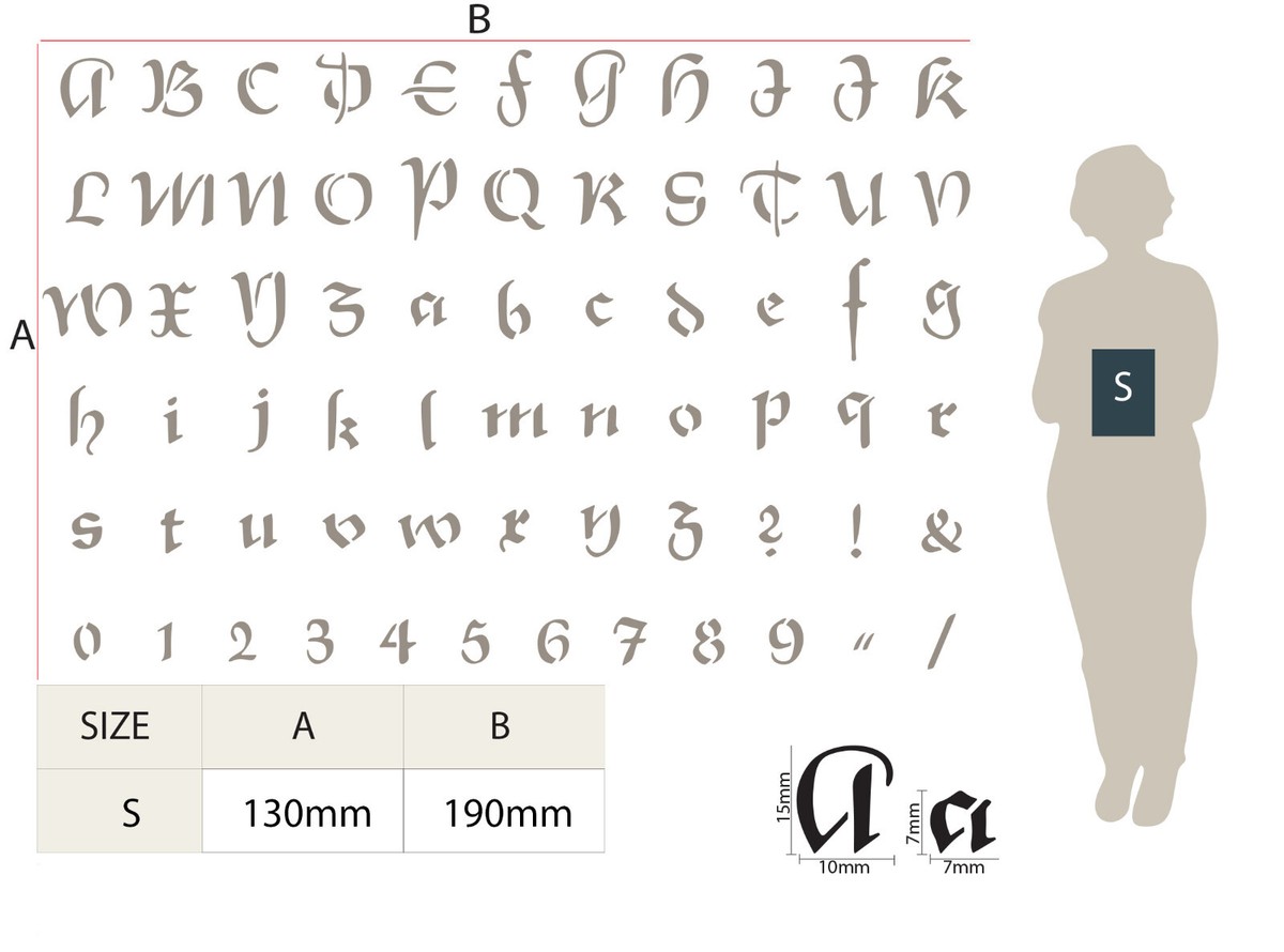 Hobbit Calligraphy Alphabet