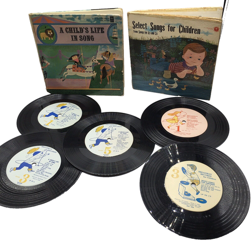 Pair of Vtg Select Songs For Children Broadman Records 33 1/3 Rpm ...