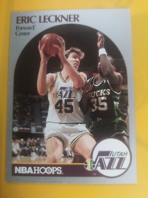 Carte Collection Nba Hoops 1990 Utah Jazz #291 Eric Leckner | eBay