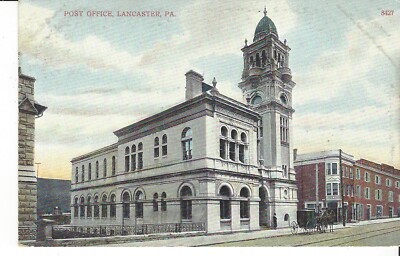 POSTCARD POST OFFICE LANCASTER PENNSYLVANIA | eBay