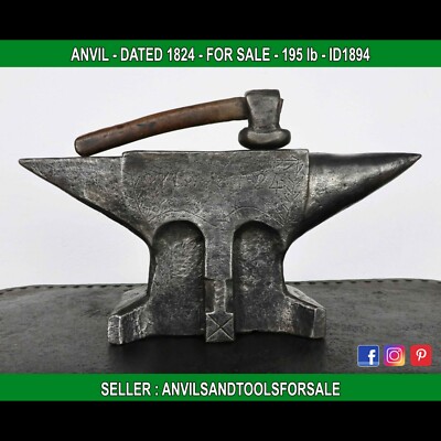 Anvil 195 lb - french - DATED 1824 - ID 1894 | eBay
