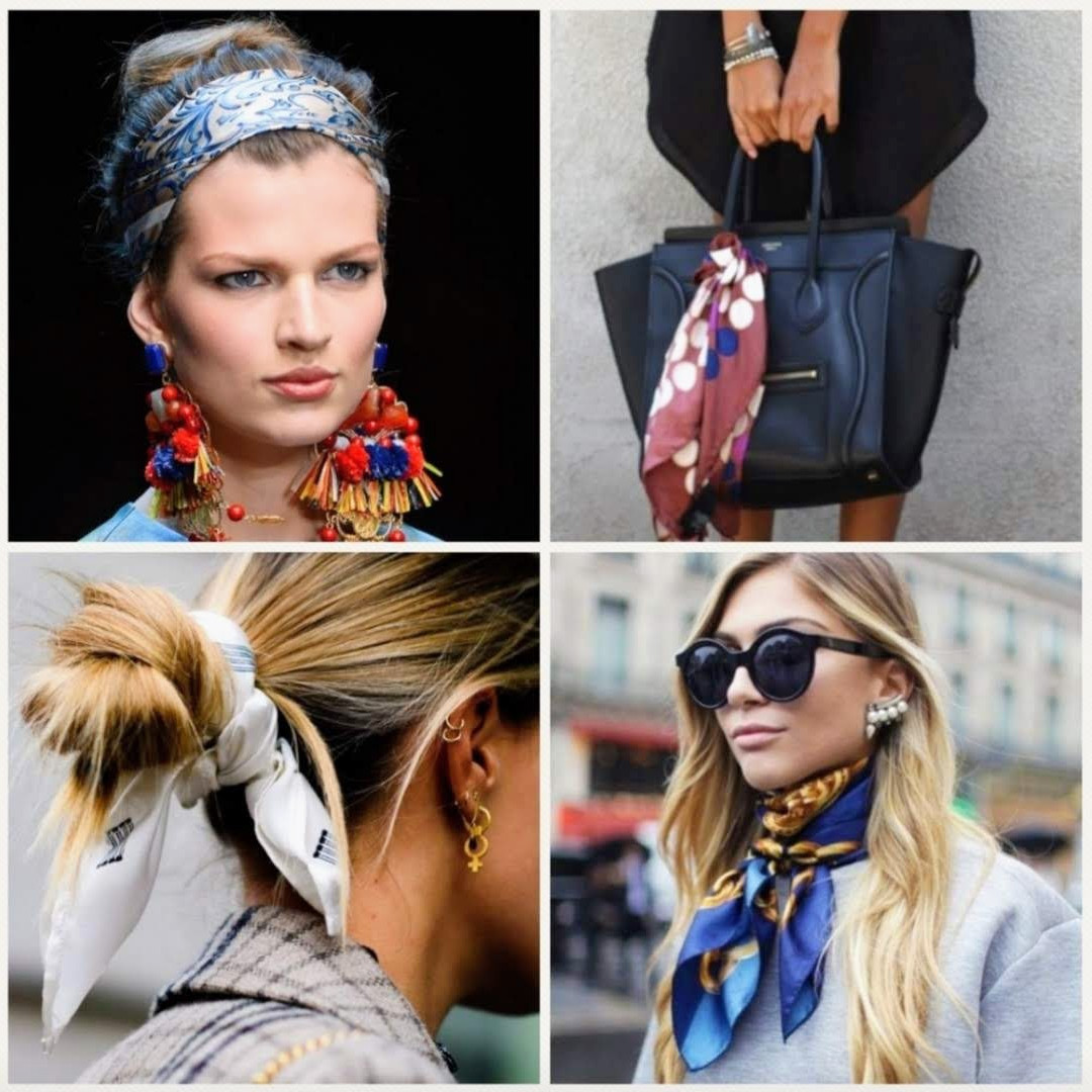 Vintage Italian Scarf Bright Primary Colors Large Squ… - Gem