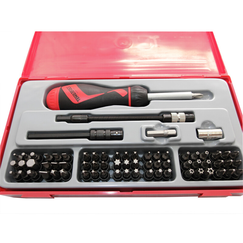 Teng Tools - 74 Piece Ratchet Screw Driver Security Bits Set Mega Drive ...
