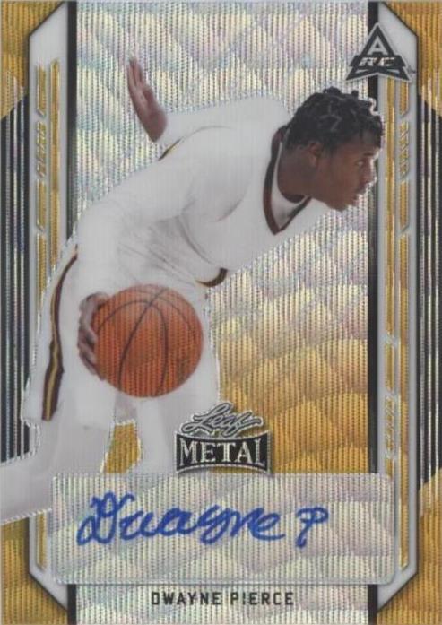 2021-22 Leaf Metal - Dwayne Pierce #BA-DP1 Gold Wave /1 (AU, RC) for ...