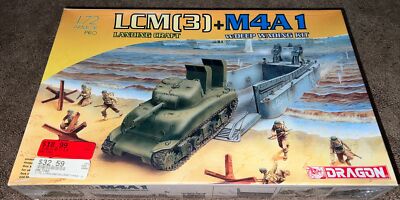 Dragon Drag7516 LCM(3) Landing Craft + M4A1 w/Deep Wading Kit 1/72 | eBay