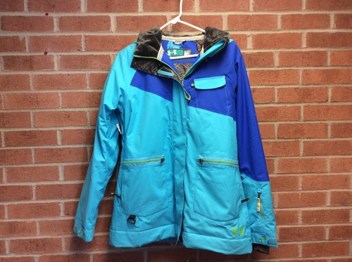 Under Armour RECCO Ski Snow Heavyweight ZIP Insulated Hooded Jacket NEW ...