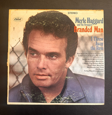 Merle Haggard and The Strangers – Branded Man LP Vinyl - 1st Press ...