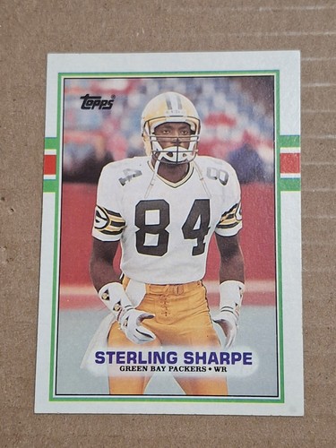 1989 STERLING SHARPE TOPPS NFL ROOKIE CARD RC #379 GREEN BAY GB PACKERS ...